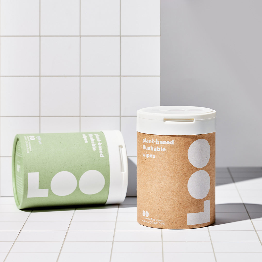 LOO - The Starter Set - 160 Wipes - Classic and Agave 100% Plant-Based ...